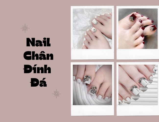 Tổng hợp 66+ mẫu nail chân đính đá đẹp nhất, thời trang nhất