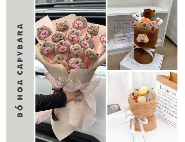 Tuyển chọn 101+ mẫu bó hoa Capybara độc đáo và ấn tượng