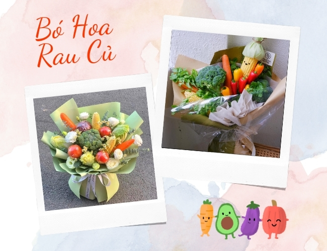 Những mẫu bó hoa rau củ độc đáo và ấn tượng có 1 không 2